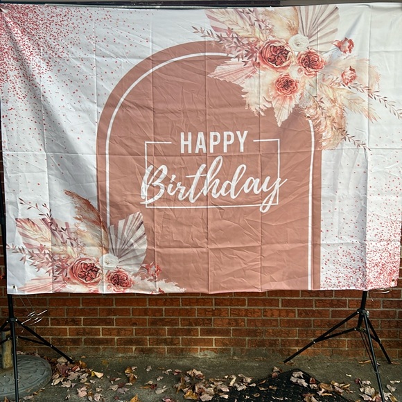 Happy birthday | Party Supplies | Boho Happy Birthday Dark Peachtan ...